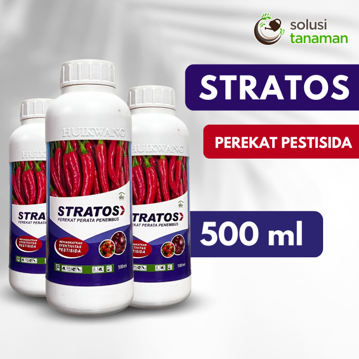 STRATOS 500ml Perekat Perata Pembasah Penembus Pestisida Fungisida ...