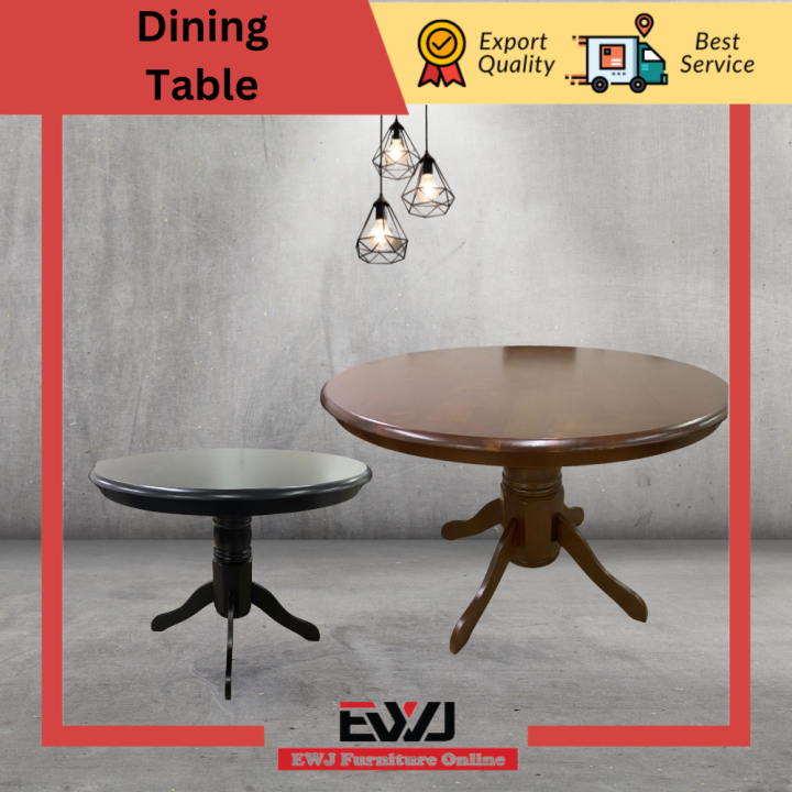 EWJ - RT900 RT1200 Dining Table Round Table Round Dining Table Meja ...