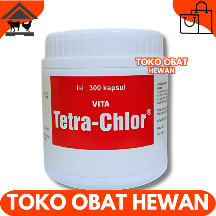 VITA TETRA CHLOR 300 KAPSUL (1 POT) - Tetra Clor Ayam Medion Obat Pilek ...