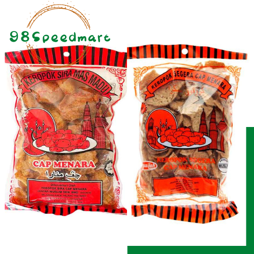 [98] Cap Menara Keropok Ikan Berperisa 80gm (Asli/Pedas) | Lazada