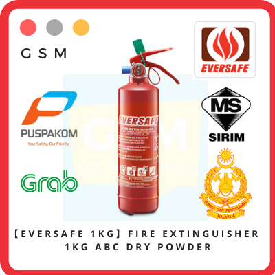 【EVERSAFE 1 KG】Portable Fire Extinguisher 1KG ABC Dry Powder #FireExtinguisher #Suitable for car ...