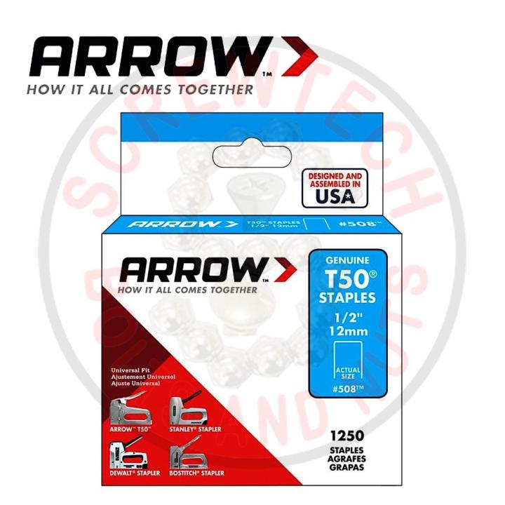 Arrow Gun Tacker Staple Wire 1/2 / 12mm #508 | Lazada PH