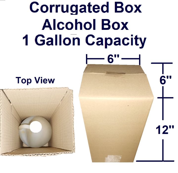 Corrugated Alcohol Box 1 Gallon Capacity Set of 10 pcs | Lazada PH