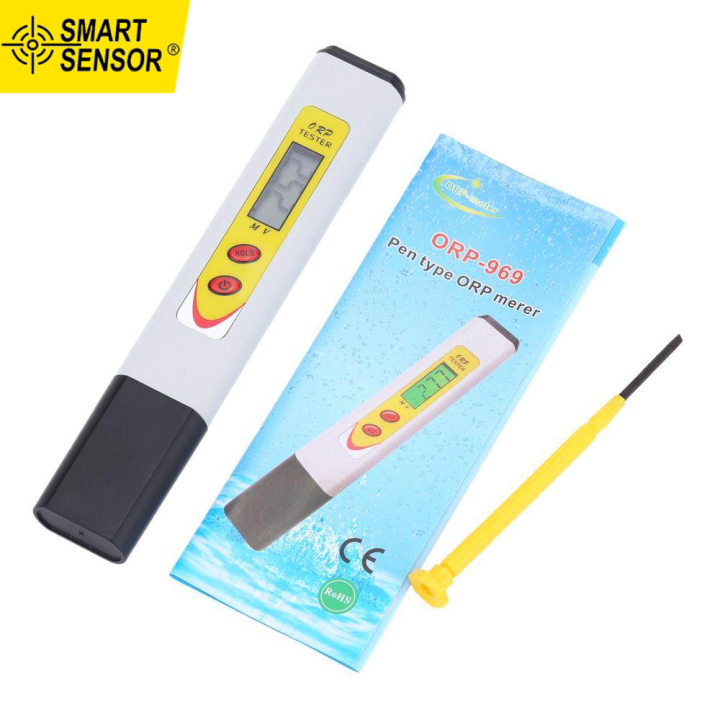 Smart Sensor Pen-Type ORP Meter with Backlit Display Portable Oxidation ...