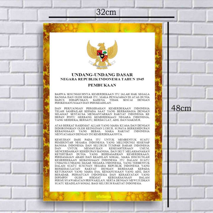 POSTER INDONESIA / POSTER UNDANG UNDANG DASAR / FOTO PROKLAMASI ...