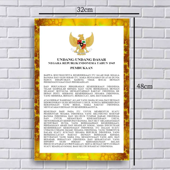 POSTER INDONESIA / POSTER UNDANG UNDANG DASAR / FOTO PROKLAMASI ...