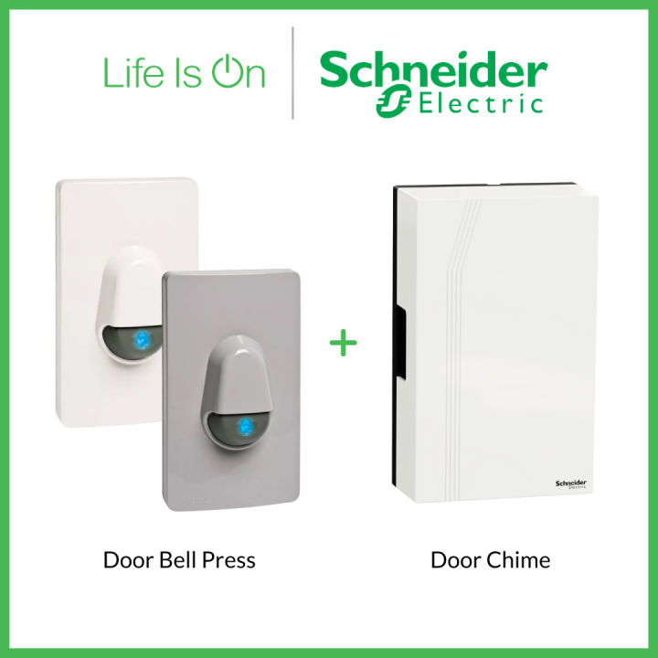 Schneider Electric Kavacha IP44 Weatherproof Surface Mount Door Bell ...