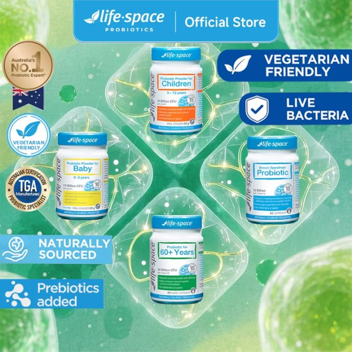Life Space Probiotics Prebiotics Shape For 60+YearsLactobacillus ...