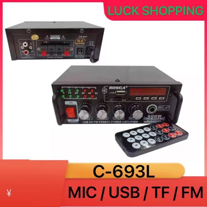 Bosca C-693L MIC USB TF FM digital Bluetooth playback amplifier latest ...
