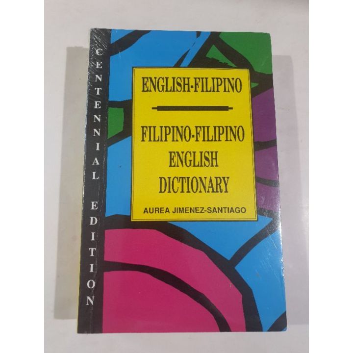 English - Filipino Filipino - Filipino English Dictionary By Santiago ...