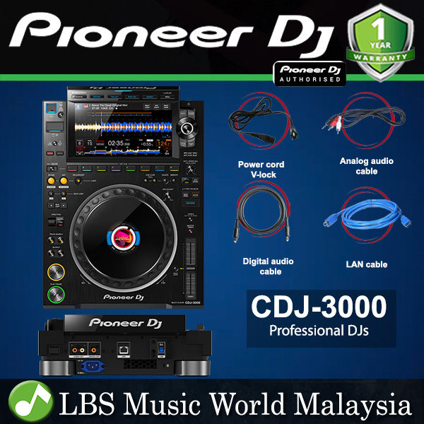 Pioneer DJ CDJ-3000 Professional DJ Multi Player with 9 Inch Touchscreen - Black (CDJ3000 CDJ ...