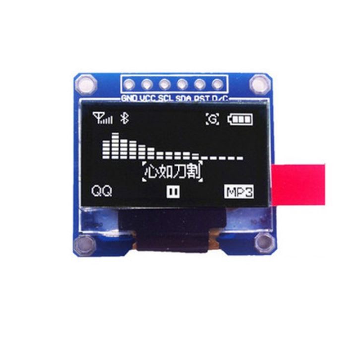096 Inch 6 Pin Oled Lcd Screen Display Module White Spi Communication 12864stm3251routine 