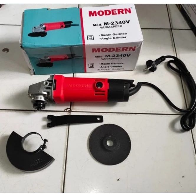 Angle Grinder MODERN M2340V (Variable Speed) / Gerinda Tangan / Torka ...