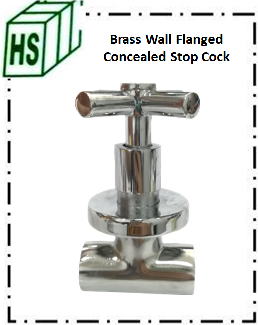 Brass Concealed Stopcock with Cross Handle 1" | Lazada