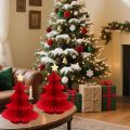 YESPERY 3D Christmas Tree Pendant Honeycomb Ball Paper Lantern Hanging ...