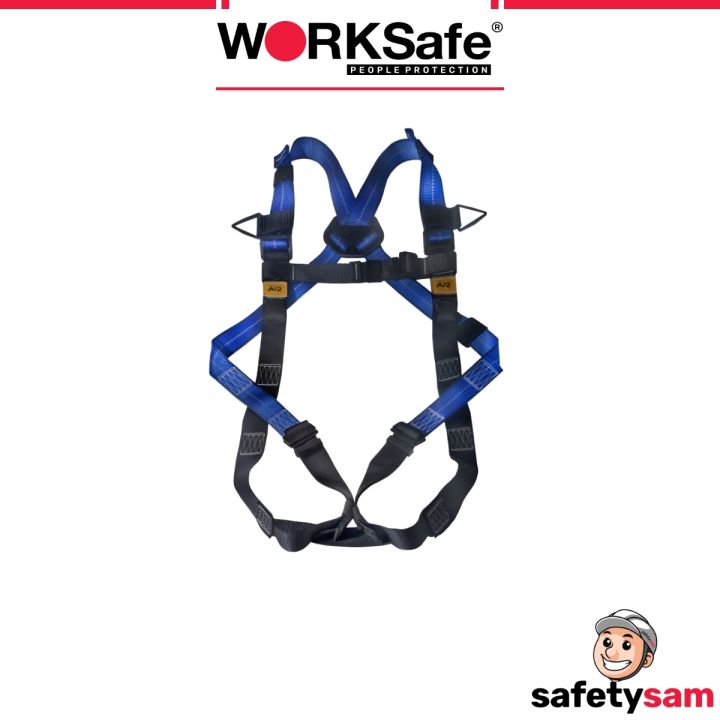WORKSafe WSF122 Full Body Harness, Dorsal & Front Anchorage Points, 5 ...
