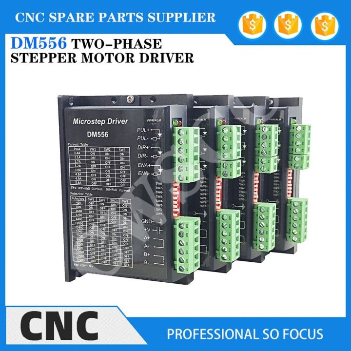 4PCS DM556 2-Phase Digital Stepper Motor Driver For NEMA 17 23 34 Series Stepper Motor CNC ...
