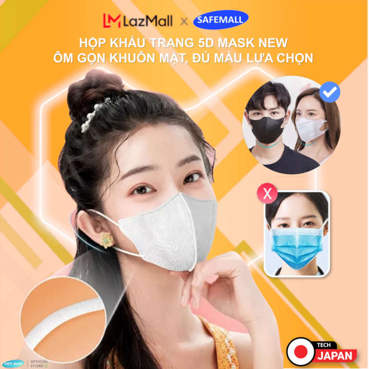 Sỉ 1 thùng 200/100 chiếc khẩu trang 5d mask , khẩu trang 5d 200 chiếc ...