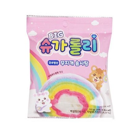 [Original] 슈가롤리무지개솜사탕 Sugar Rolly Rainbow Cotton Candy (สายไหมเกาหลี 1 ...