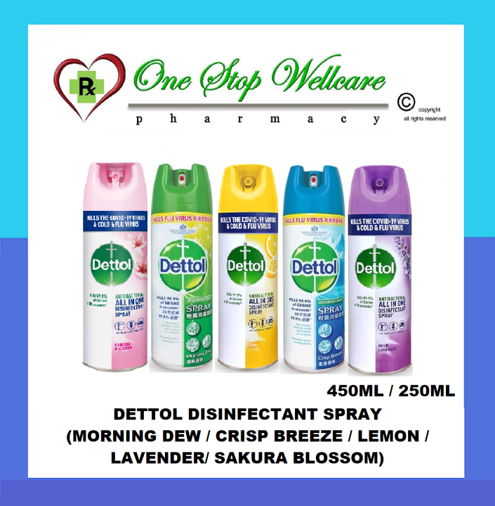 DETTOL DISINFECTANT SPRAY (MORNING DEW / CRISP BREEZE / LEMON ...
