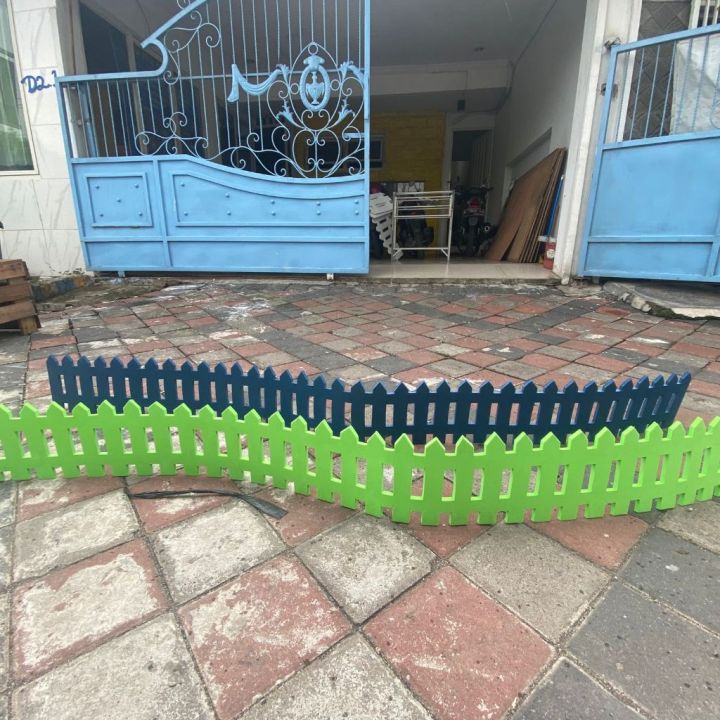 pagar dekorasi pagar tinggi 20cm panjang -+ 220cm warna warni pagar ...