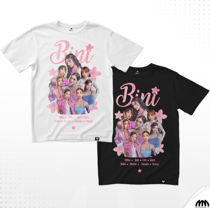 BINI Merch - Mugmania - Bini T-shirt - Mikha, Aiah, Colet, Gwen, Maloi ...