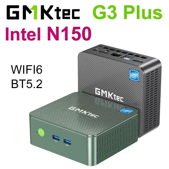 GMKtec Mini PC G3 Plus Intel Alder Lake N150 3.6GHz Windows 11 Pro DDR4 ...