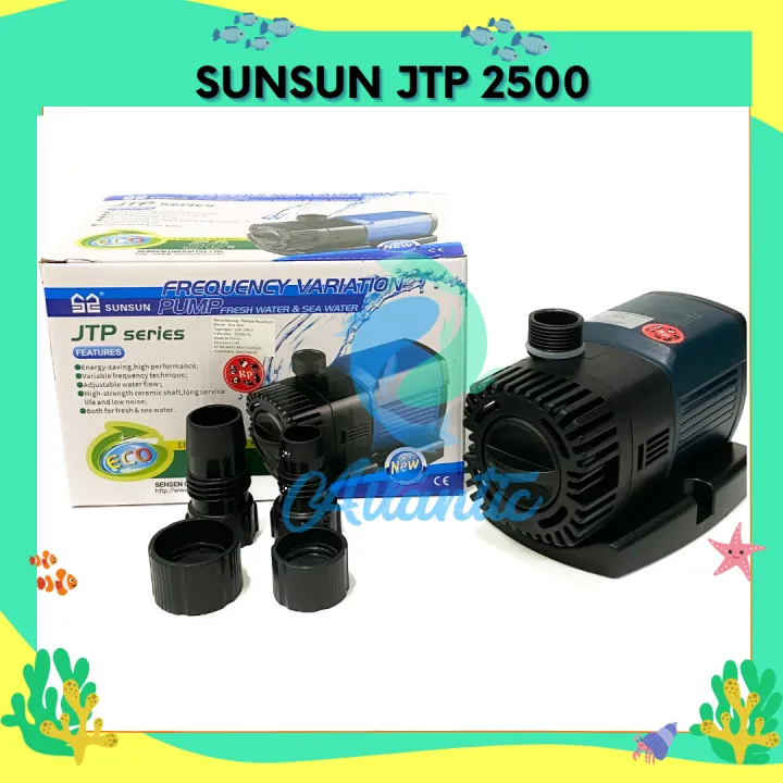 SUNSUN JTP 2500 18 Watt Pompa Celup Aquarium Kolam Low Watt | Lazada ...
