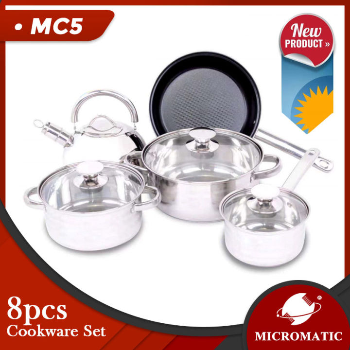 Micromatic MC5 8pcs Cookware Set High Quality Material | Lazada PH