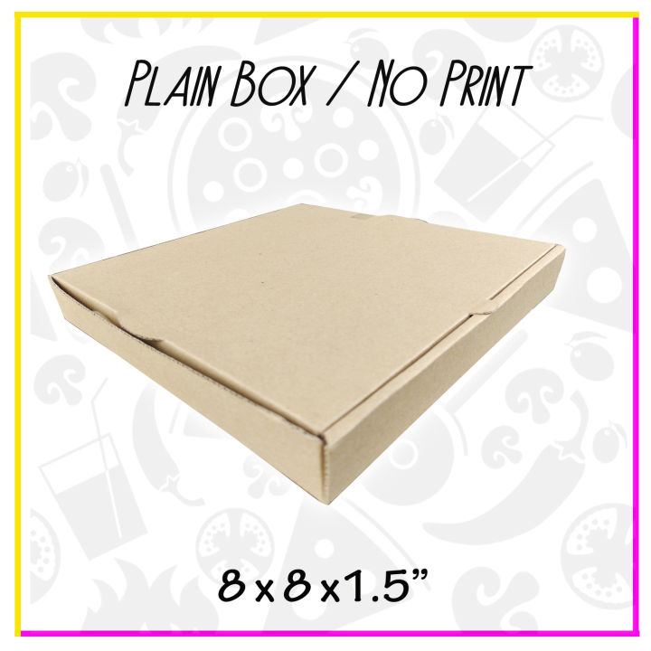 Pizza Box Corrugated / 8 inches Plain 50pcs per bundle / Pizza box 8 ...