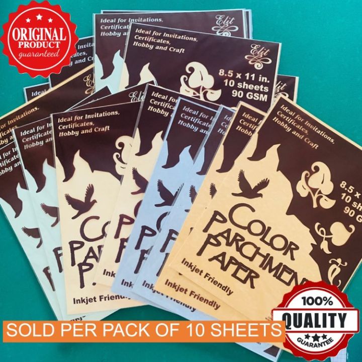 PARCHMENT PAPER VECO COLORED 90gsm 8.5 x 11 (SHORT) | Lazada PH