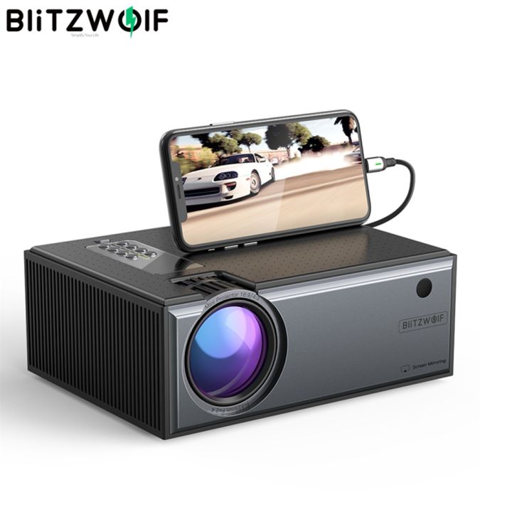 Blitzwolf BW-VP1-Pro LCD Projector 2800 Lumens Phone Same Screen ...