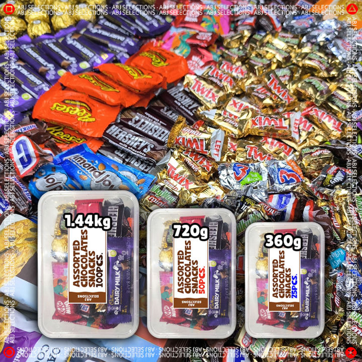 ASSORTED IMPORTED CHOCOLATES SNACKS CANDIES SWEETS 100PCS/50PCS/25PCS ...