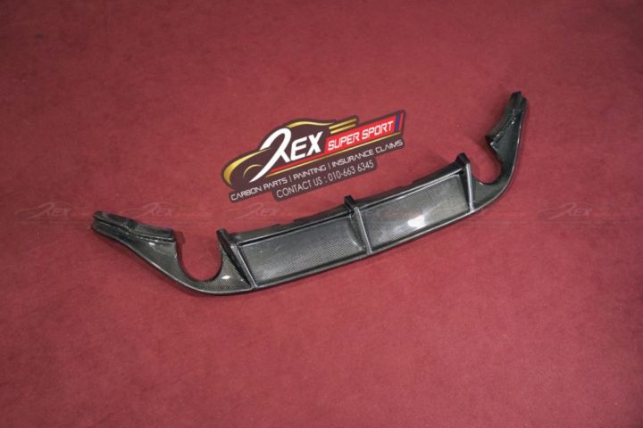 VW Volkswagen Golf MK7 TSI / GTI Revozport Rear Diffuser Carbon Fiber ...