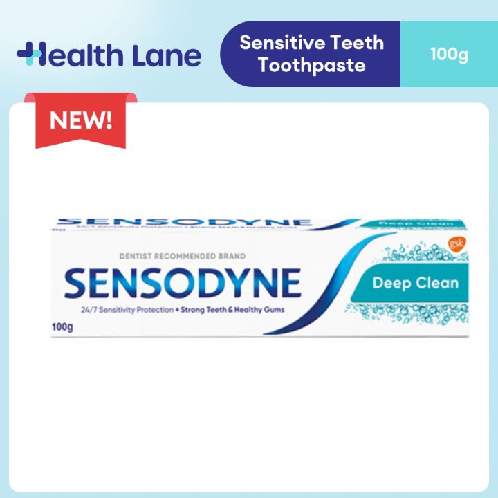 Sensodyne Deep Clean Gel Toothpaste 100g for Sensitive Teeth | Lazada PH