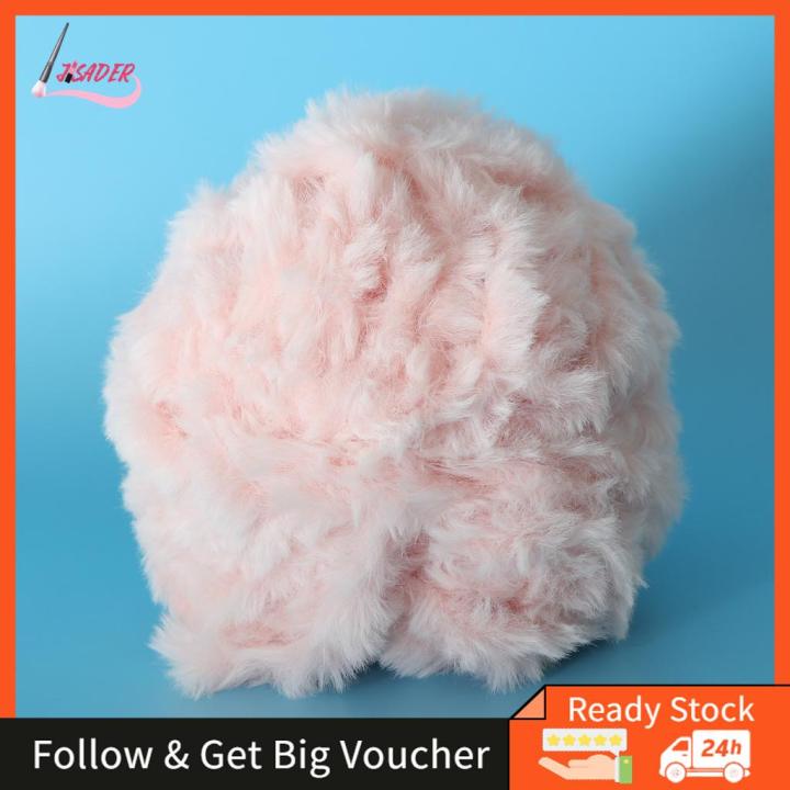 JISADER 32m Soft Fur Yarn Fluffy Faux Fur Yarn Eyelash Yarn for Crochet ...