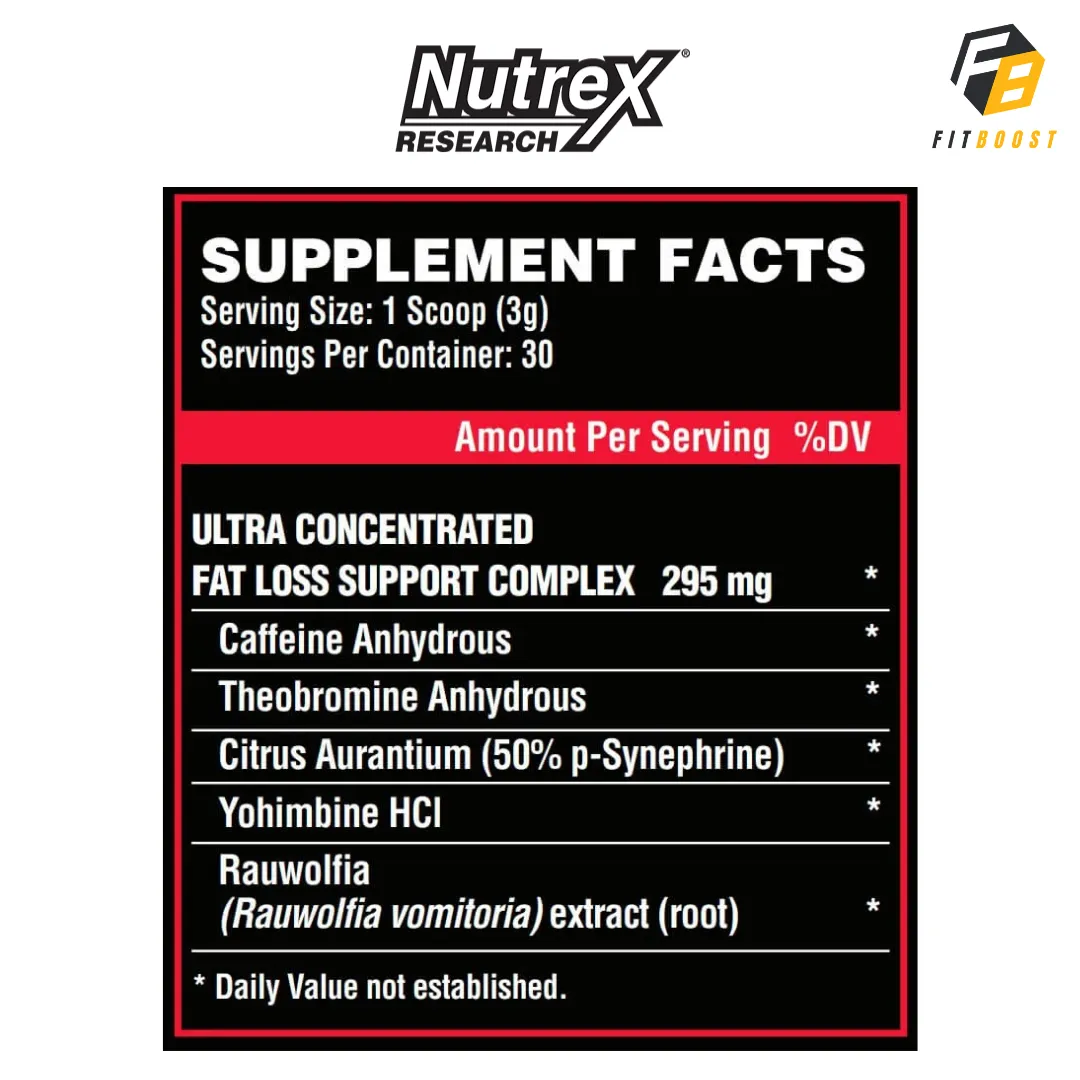 Nutrex Research, Lipo 6 Black UC Powder - Fat Burner Weight Loss (30 ...
