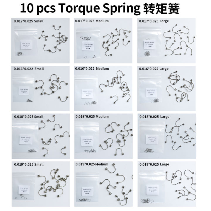 1Pack 10Pcs Orthodontic Dental Big/Small/Middle Stainless Steel Torque ...