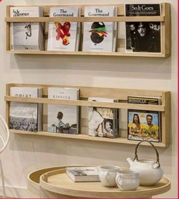 Rak Buku Tempel Dinding Minimalis / Rak Serbaguna ukuran 40cmx15cm ...