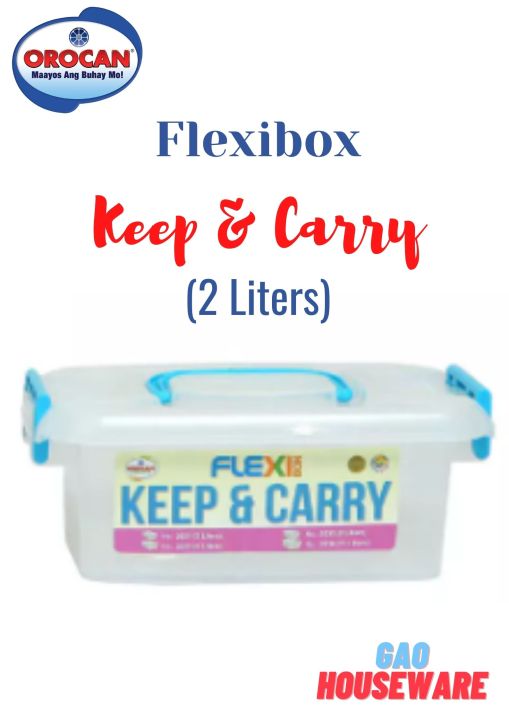 2031 OROCAN 2 Liters Flexibox Keep And Carry With Cover (RANDOM COLORS ...