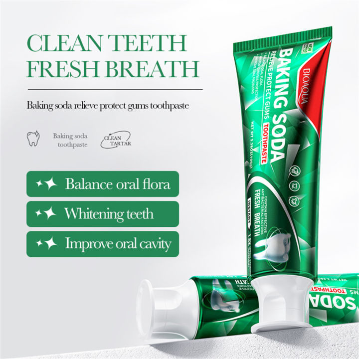 Prettye BIOAOUA Baking Soda Soothing Gingival Toothpaste Fresh Mouth ...