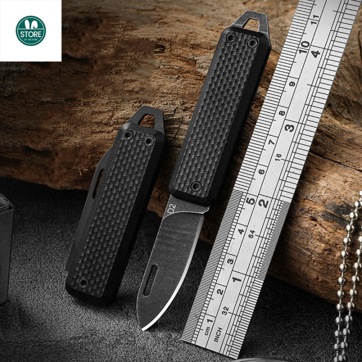 Mini stainless steel camping tool G10 handle portable small tool ...