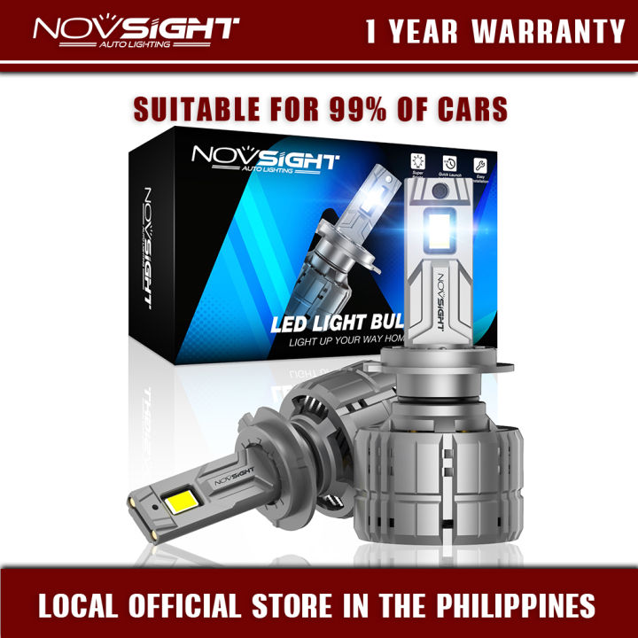 Novsight 1 Pair N60 H7 200W / pair 40000LM LED headlight bulbs LED ...