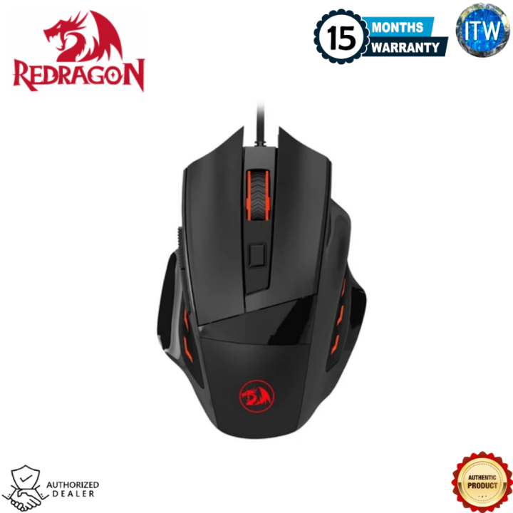 Redragon PHASER M609 Gaming Mouse - 3200 DPI, OMRON Gaming Switch, 7 ...
