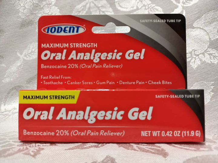 Iodent Oral Analgesic Gel for Toothache, Canker Sores etc. (11.9g ...