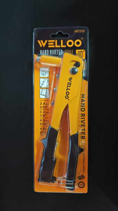 คีมยิงรีเวท ปืนยิงรีเวท 10" Welloo คีมย้ำรีเวท ปืนย้ำรีเวท ย้ำลูกรีเวท ...