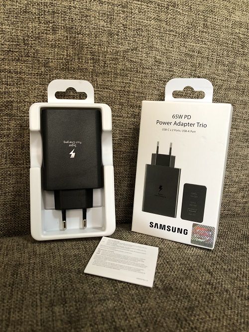Power Adapter Trio Samsung Max 65W Type C Port Max 25W Type C Port Max ...