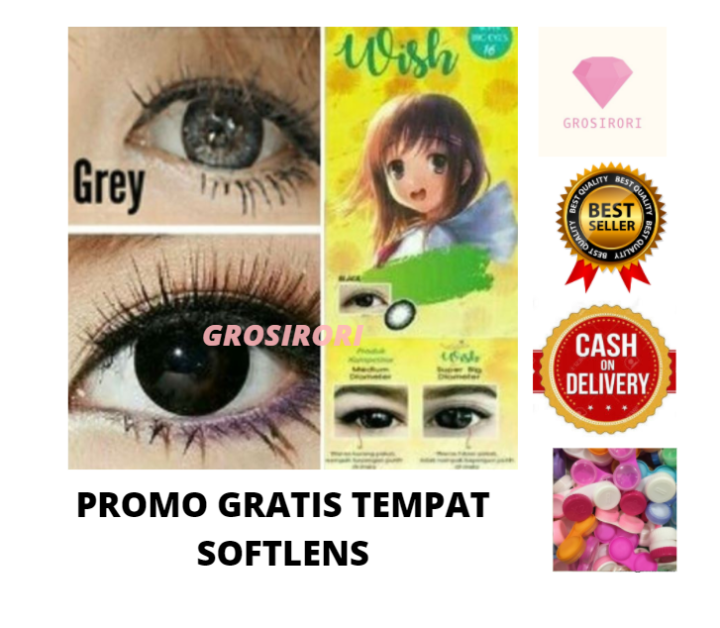 Softlens Wish Normal / Soflen True Color Wish GRATIS TEMPAT SOFTLENS ...