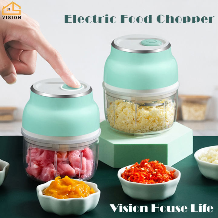 Vision 150ml/230ml Electric Food Chopper Blender Automatic Garlic ...