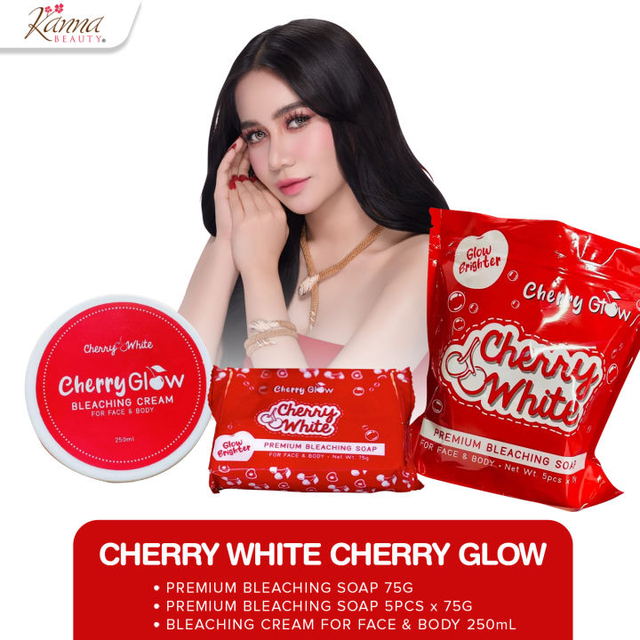 Cherry White Cherry Glow Premium Bleaching Soap | Bleaching Cream 250mL ...